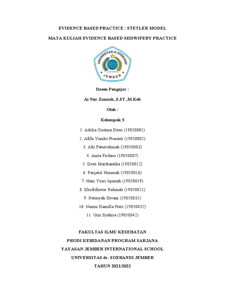 Kel 3 Stetler Model | PDF