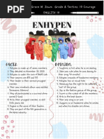 Jake's Favorite Colors in Enhypen | PDF | Language Arts & Discipline