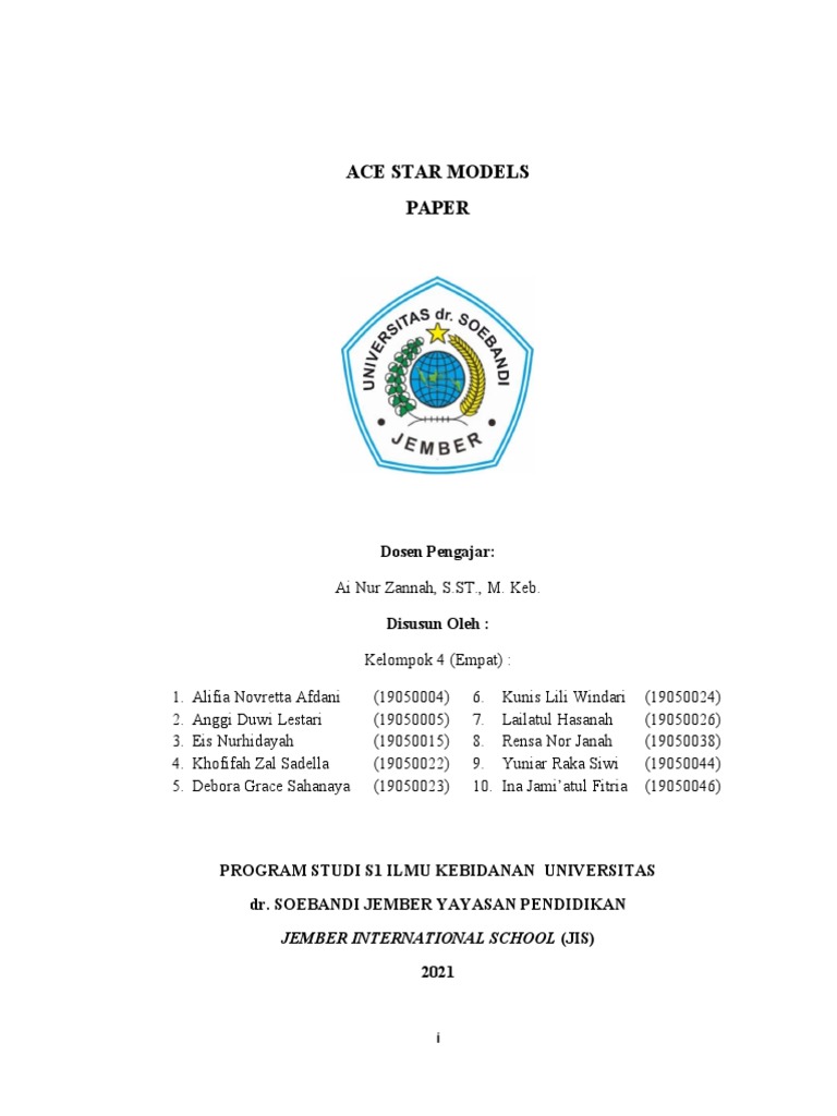Kel 4 Ace Star Model | PDF | Kesehatan Holistik