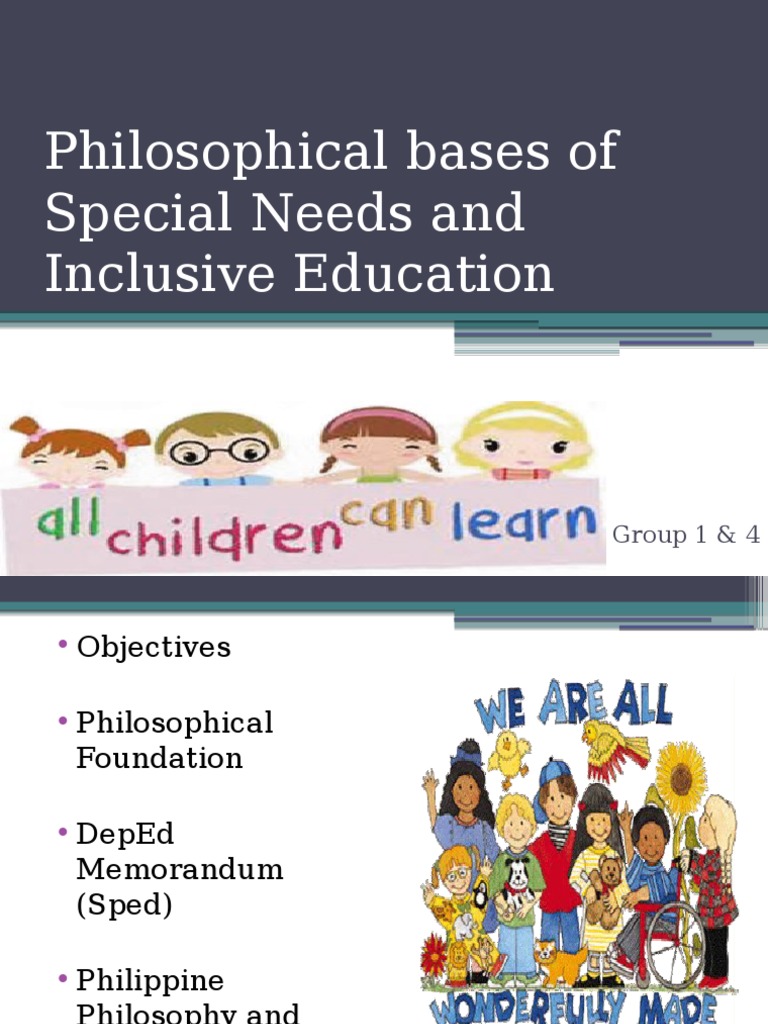 Philosophical Bases Of Special Needs And Inclusive Education Pdf