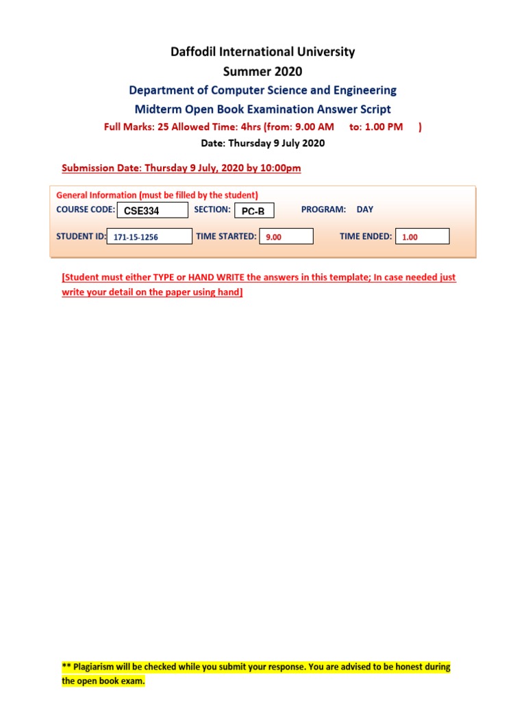 CSE334 PC B 171 15 1256 Mid PDF | PDF