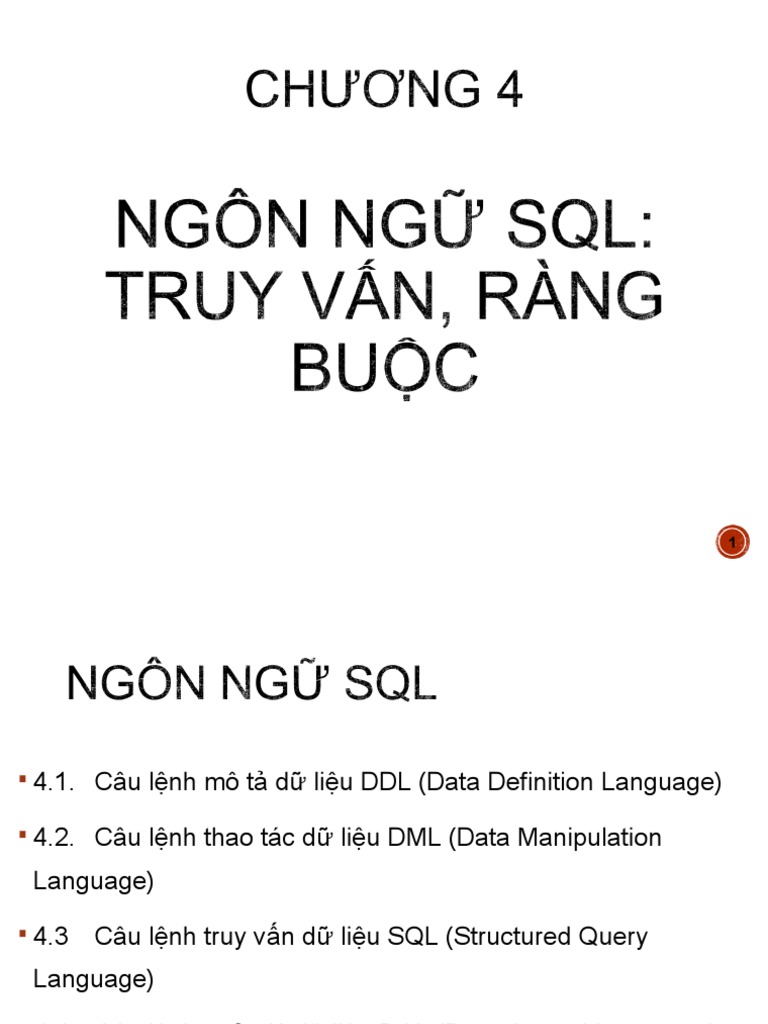 CSDL - Chuong 4-SQL - New | PDF