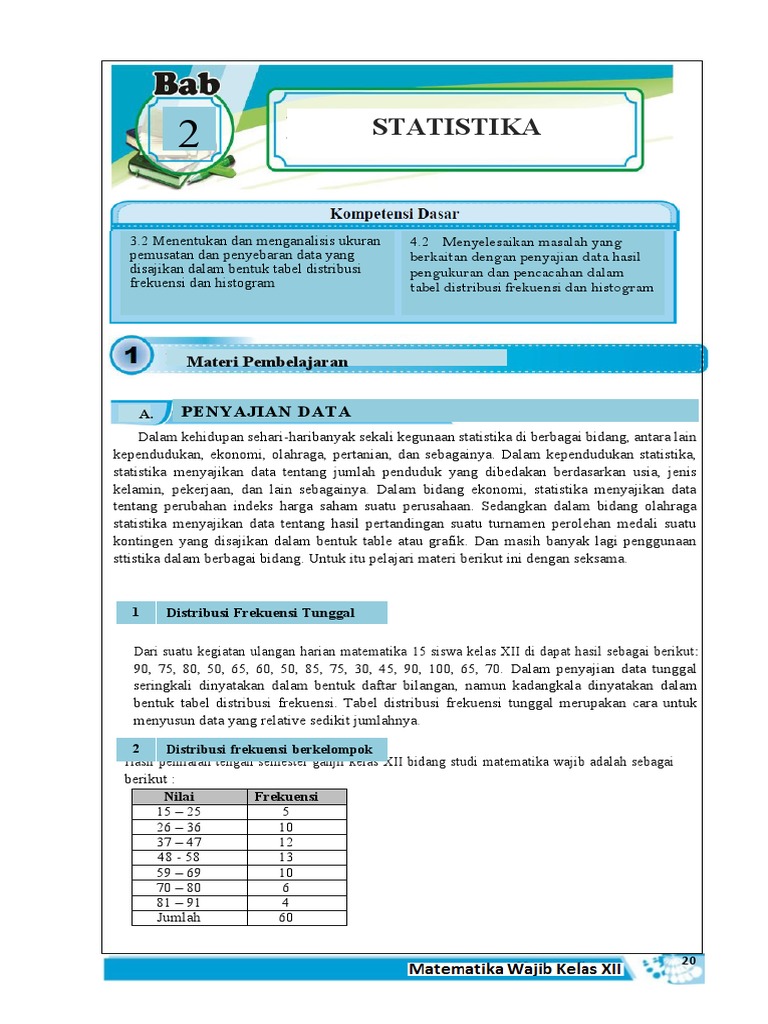 Bab 2. Statistika | PDF