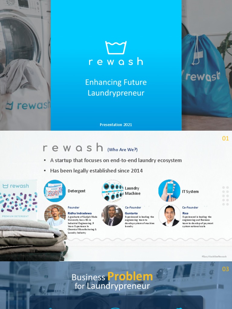 Rewash Smart Laundry Franchise Proposal | PDF | Franchising | Marketing