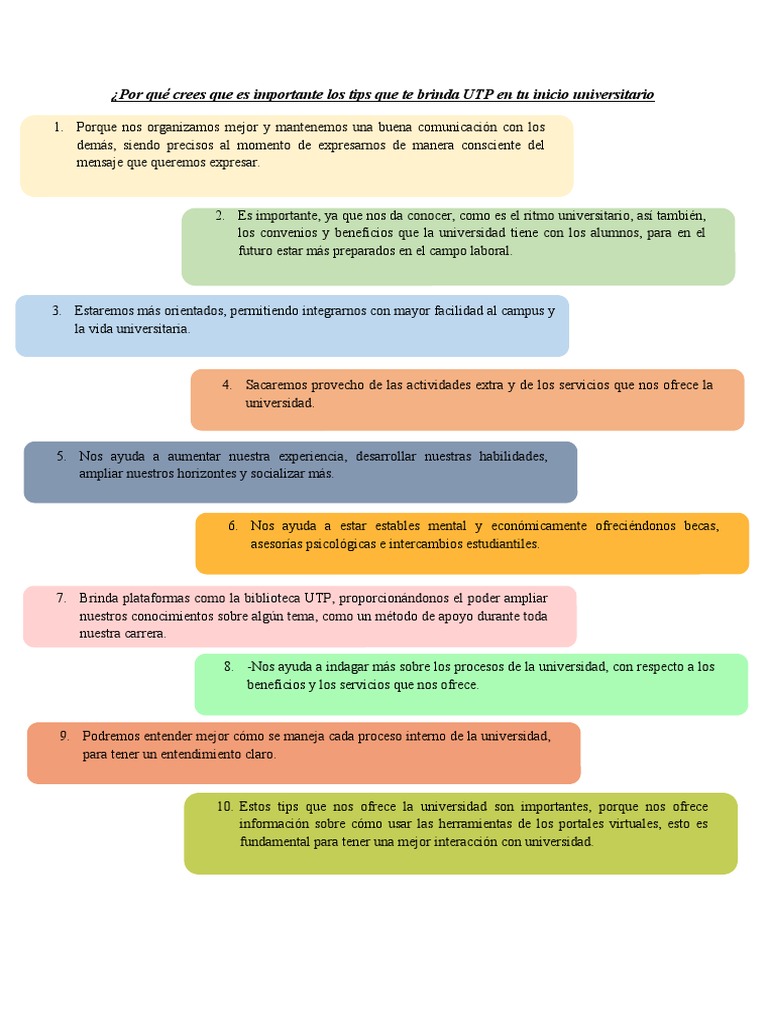 Importancia de Los Tips | PDF