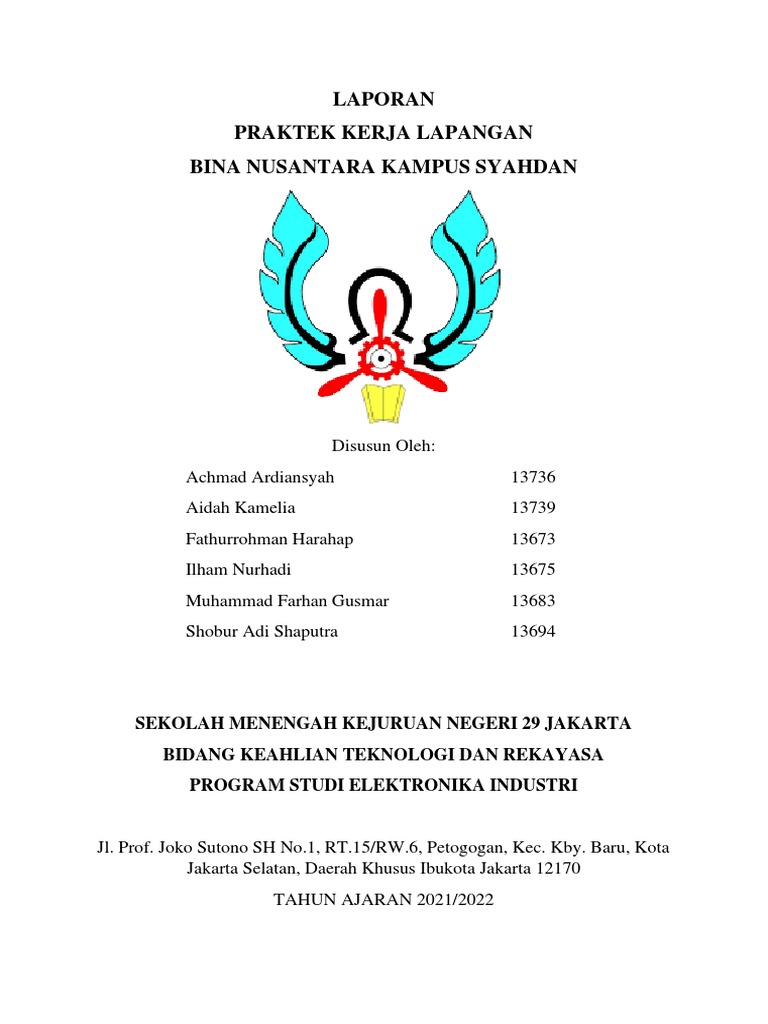 LAPORAN PKL BINUS Kampus Syahdan Revisi | PDF