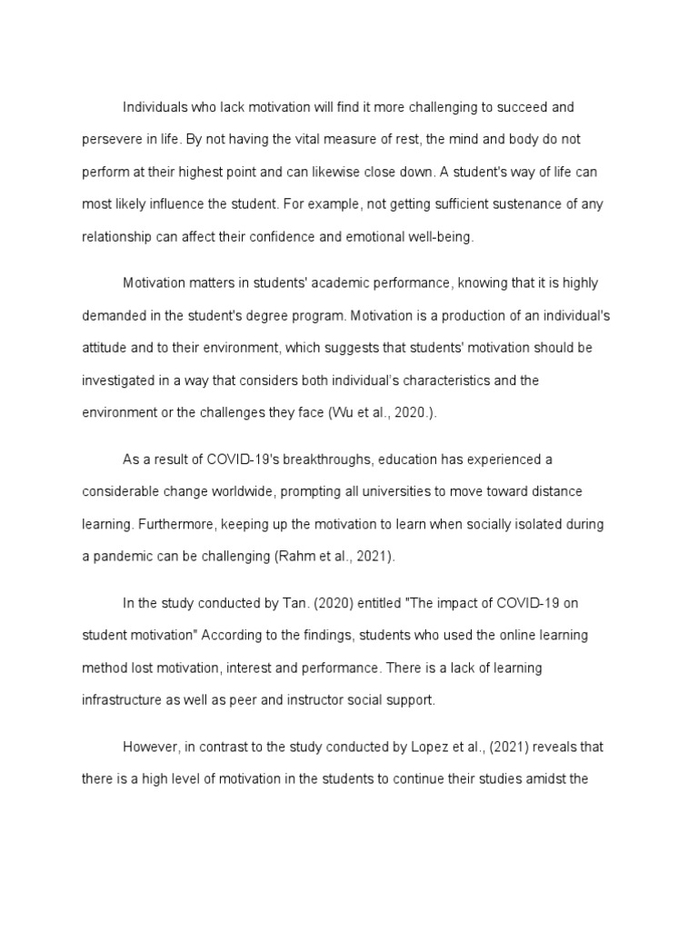 The Impact of Intrinsic and Extrinsic Motivation on Student Academic ...