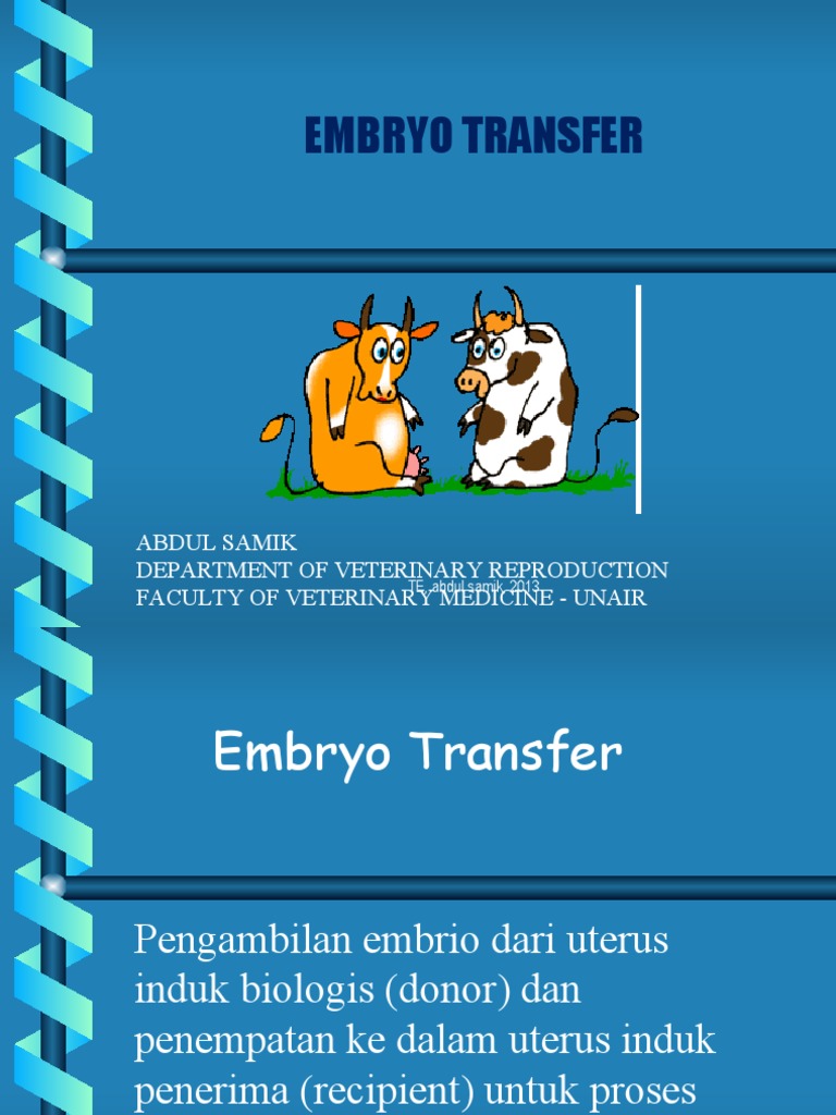 Proses dan Teknik Transfer Embrio | PDF | Luteinizing Hormone | Gynaecology