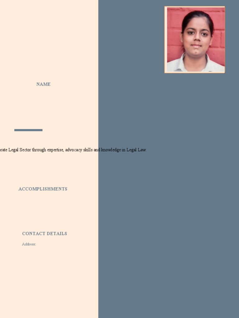 Resume Editable Template For Students | PDF
