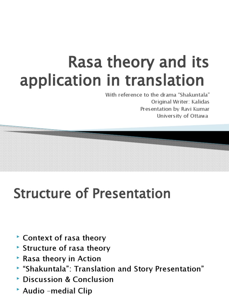 Rasa Theory and Its Application in Translation | PDF
