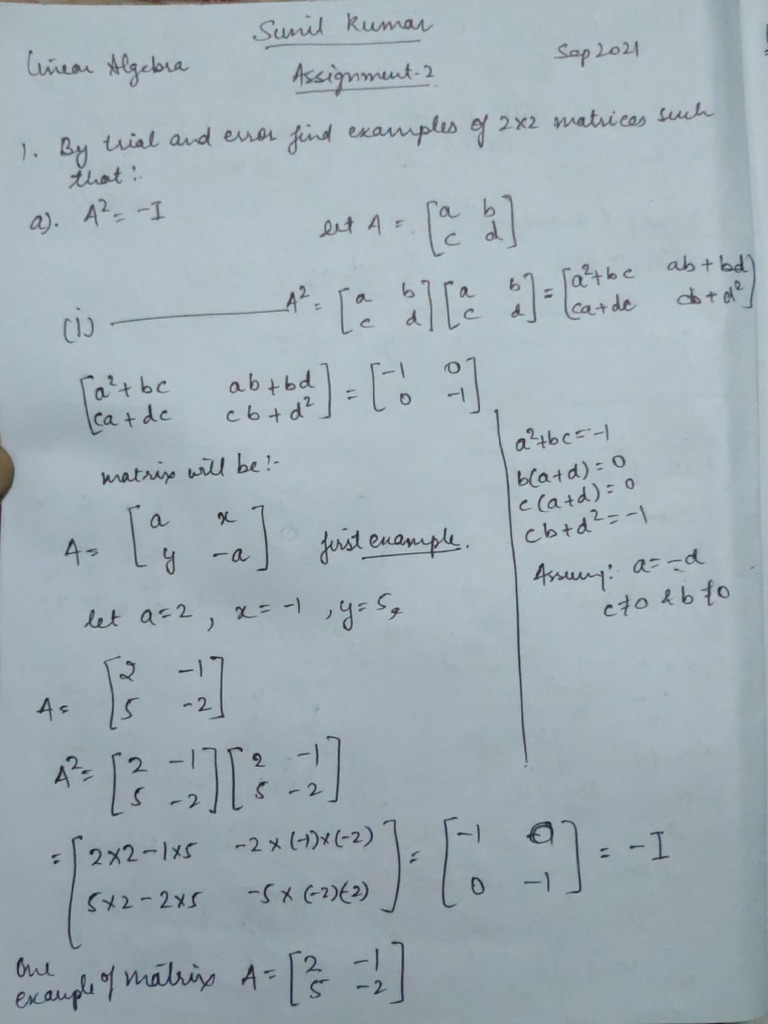 Linear Algebra | PDF