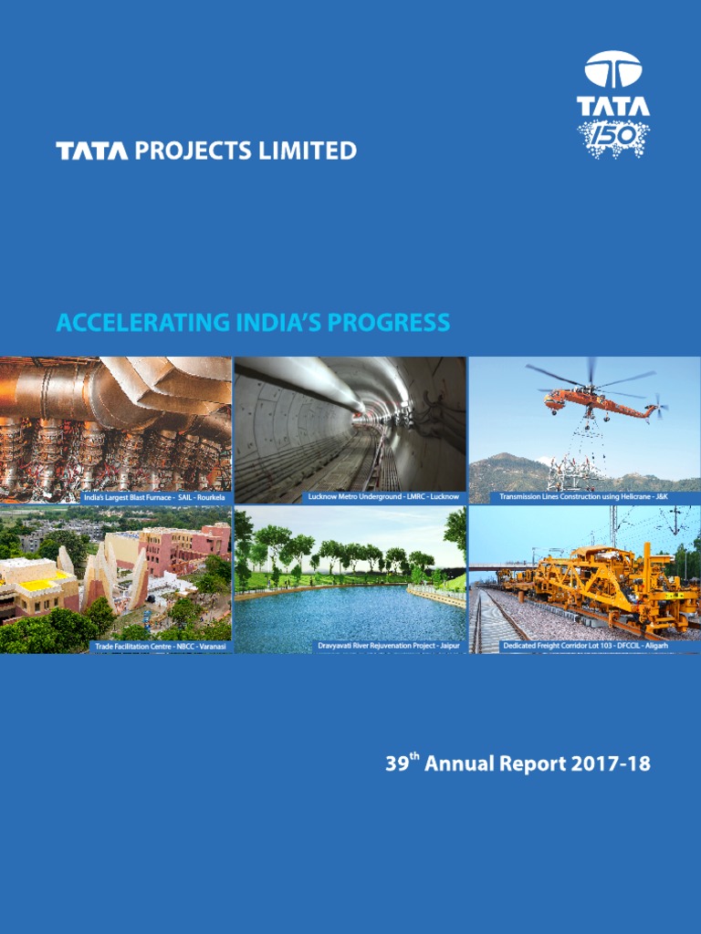 Tata Projects Ltd. 39th Annual Report 2017-18 | PDF | Supply Chain ...
