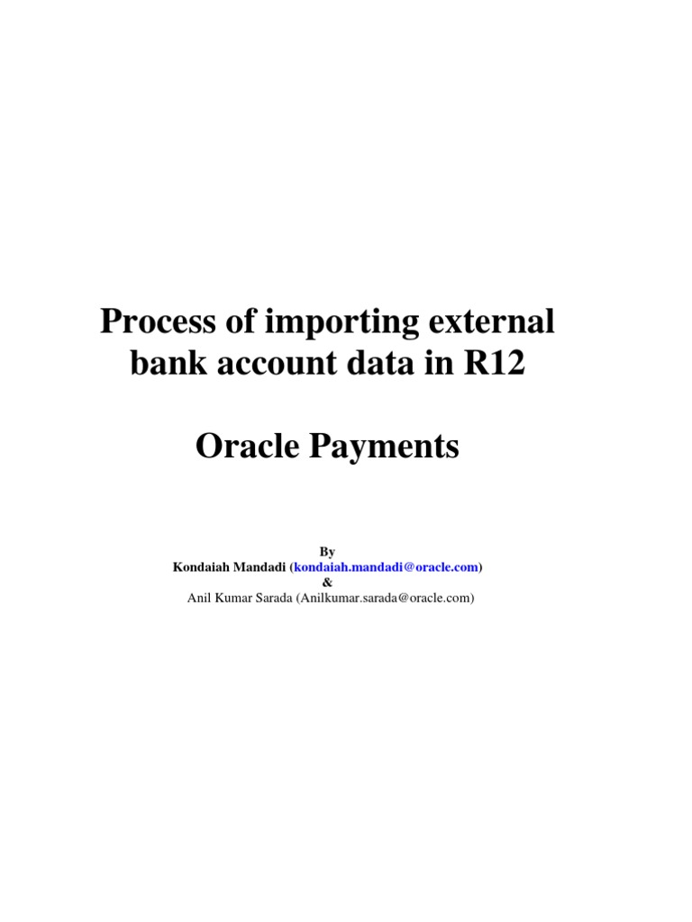 Importing Suppliers r12 | PDF | Oracle Database | Application Programming Interface