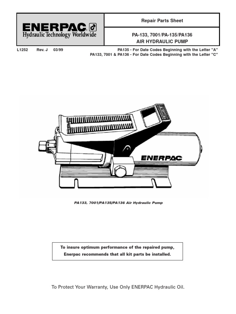 L1252 Rev. J 03/99 PA135 - For Date Codes Beginning With The Letter "A ...