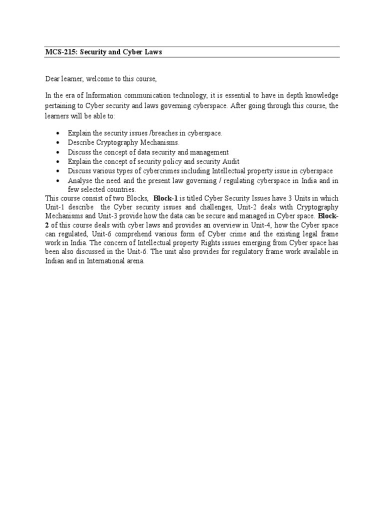 15: Security and Cyber Laws | PDF | Cryptography | Encryption