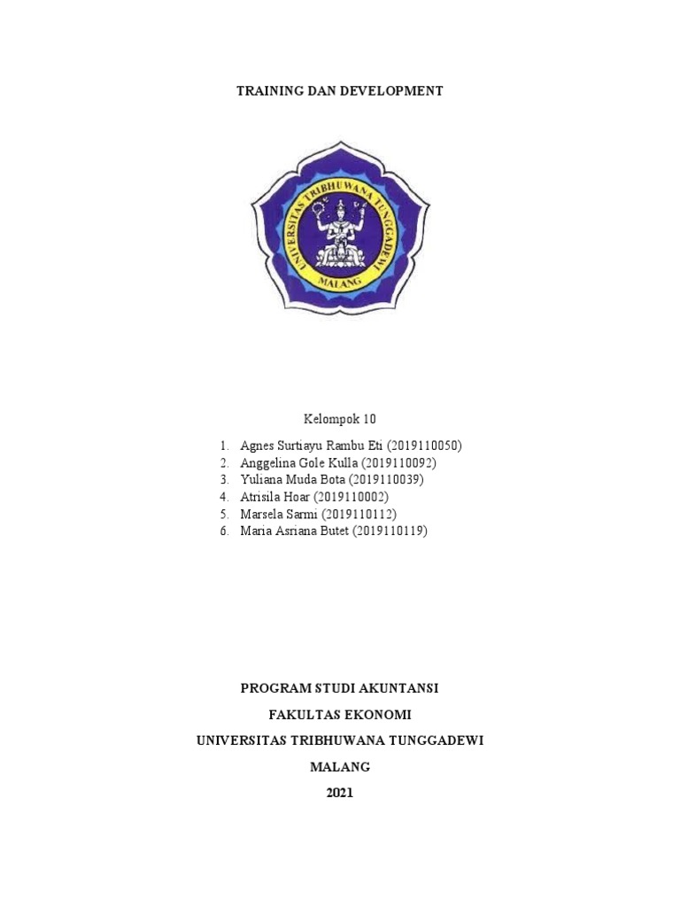 Training Dan Development | PDF