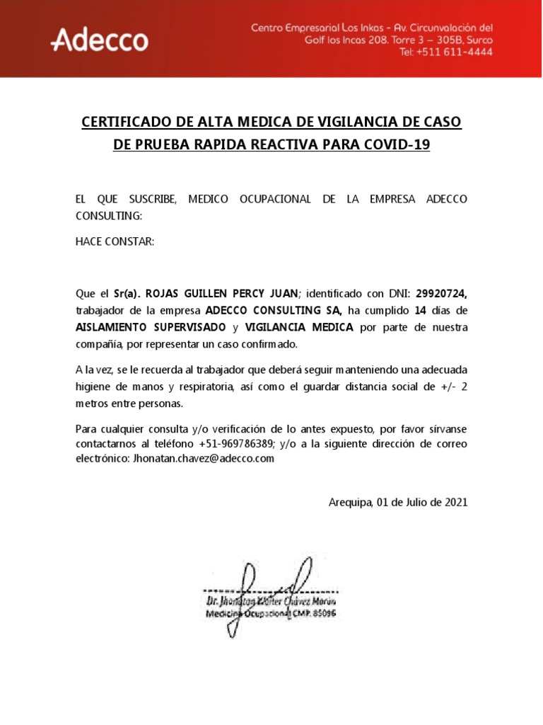 Alta Covid-19 - Inkabor | PDF