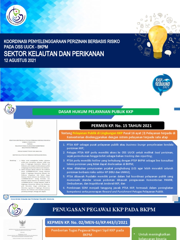 Koordinasi BKPM Pasca Implementasi OSS RBA | PDF