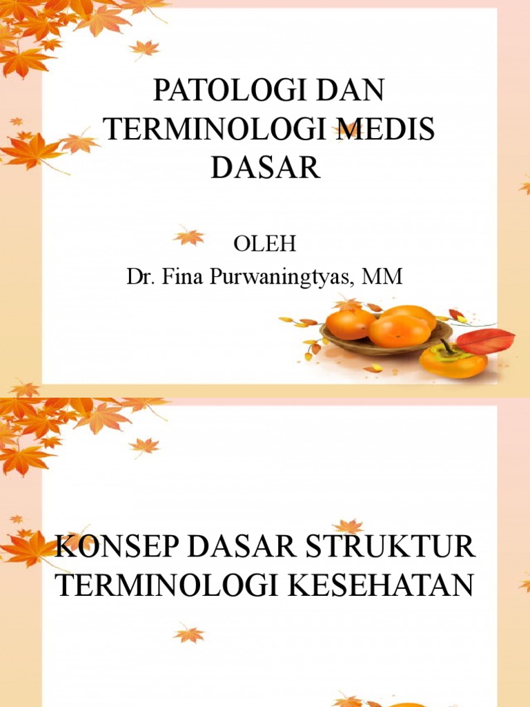Konsep Dasar Terminologi Kesehatan | PDF | Kajian Bahasa Asing | Sains ...
