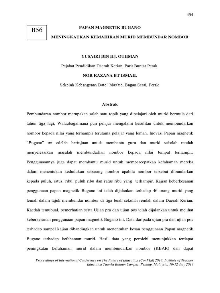 B56 - Papan Magnetik BUGANO | PDF