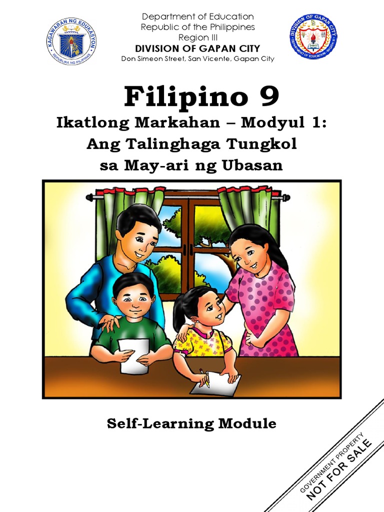 FILIPINO 9-Ikatlong Markahan - Modyul 1 | PDF