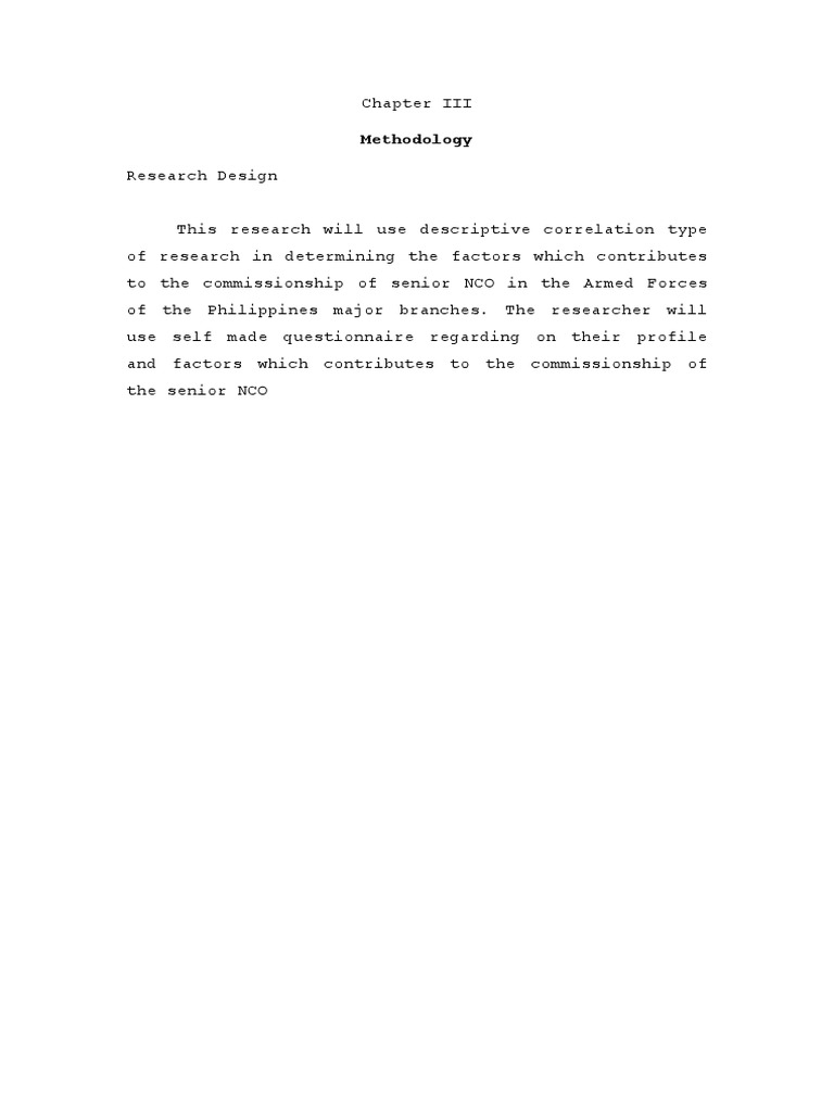 Chapter III Methodology | PDF