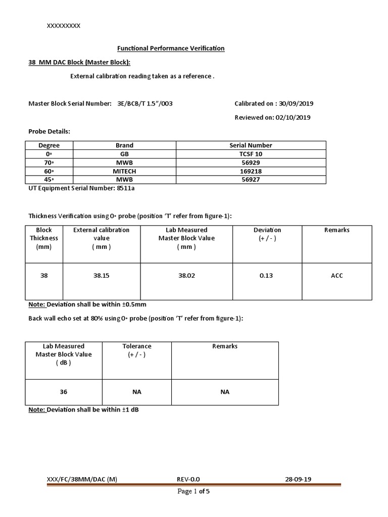 38 MM DAC Block - Master SUDHAN | PDF | Engineering Tolerance | Metrology