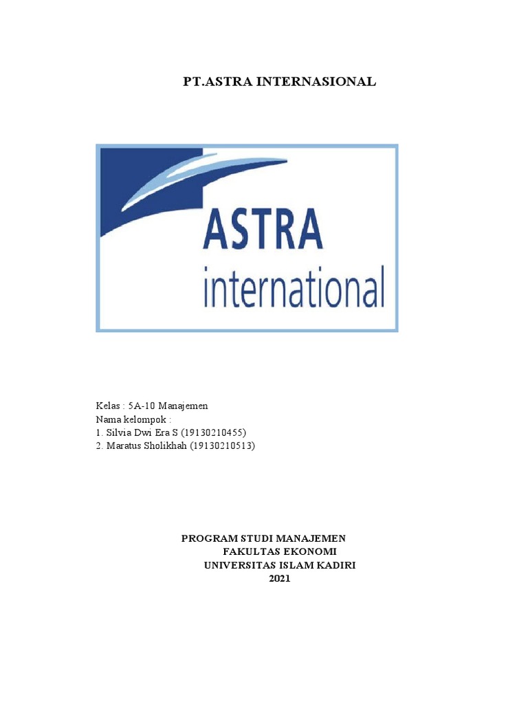 Paper PT Astra Internasional | PDF