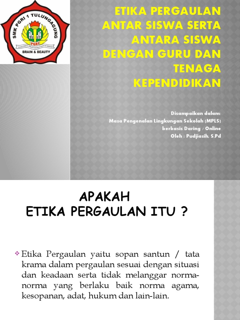 Materi MPLS Etika Pergaulan | PDF