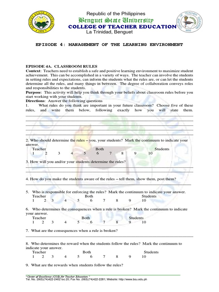 Classroom Management Strategies | PDF | Teachers | Classroom