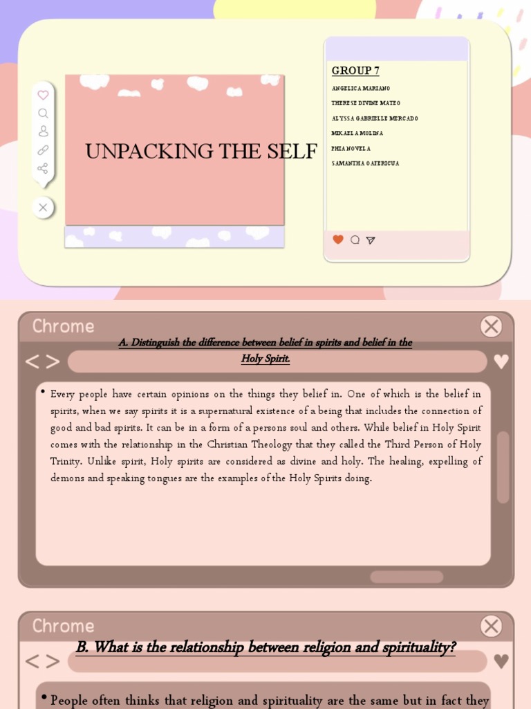 Unpacking The Self | PDF