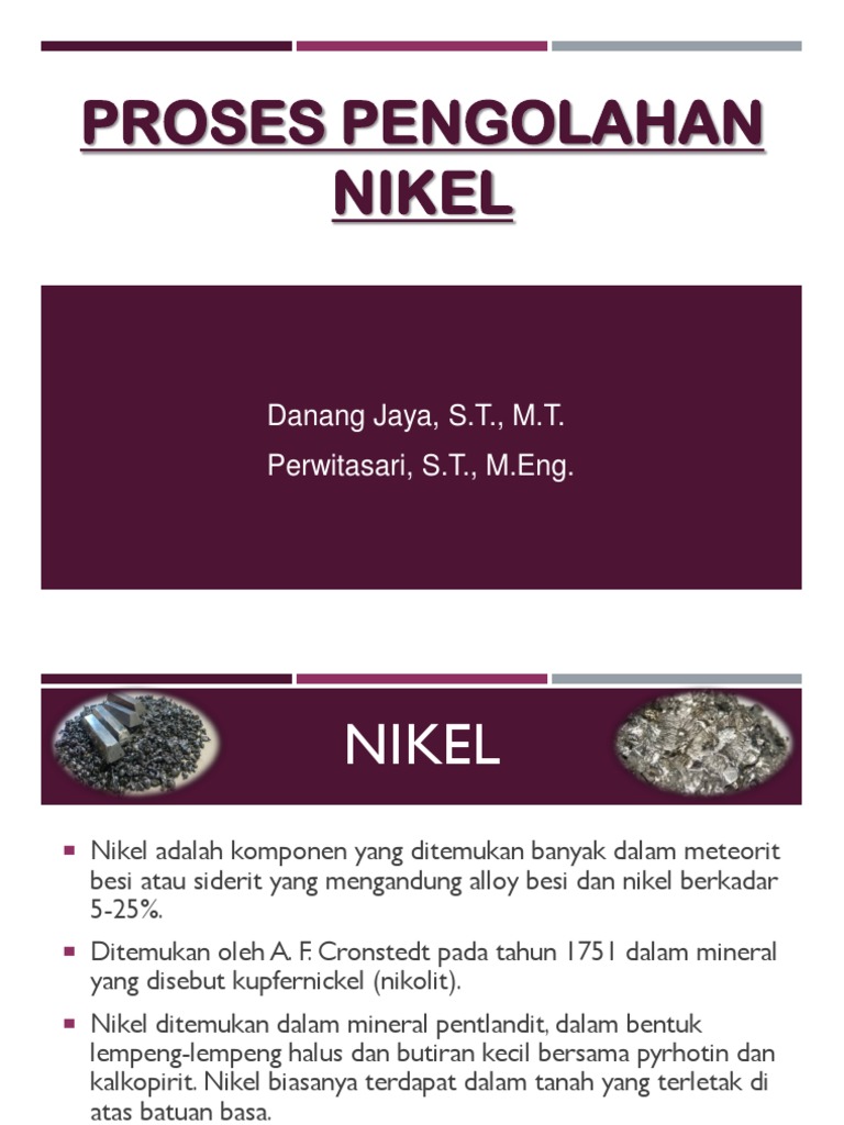 Proses Pengolahan Nikel | PDF