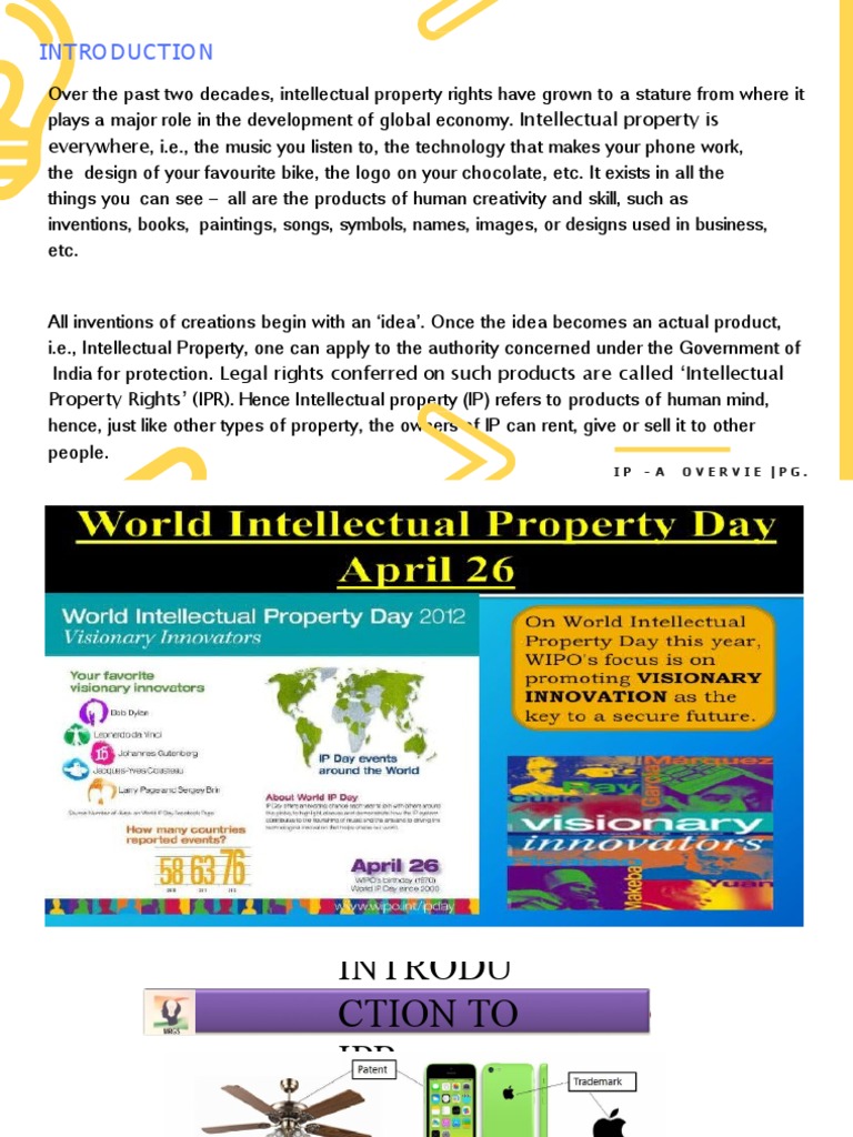 Chapter 1 - Ipr | PDF | Intellectual Property | Trade Secret