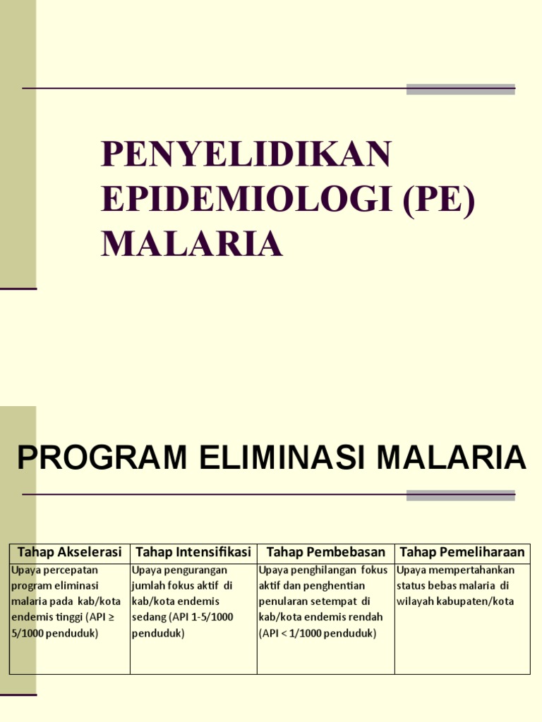 Pe Malaria | PDF | Sains & Matematika