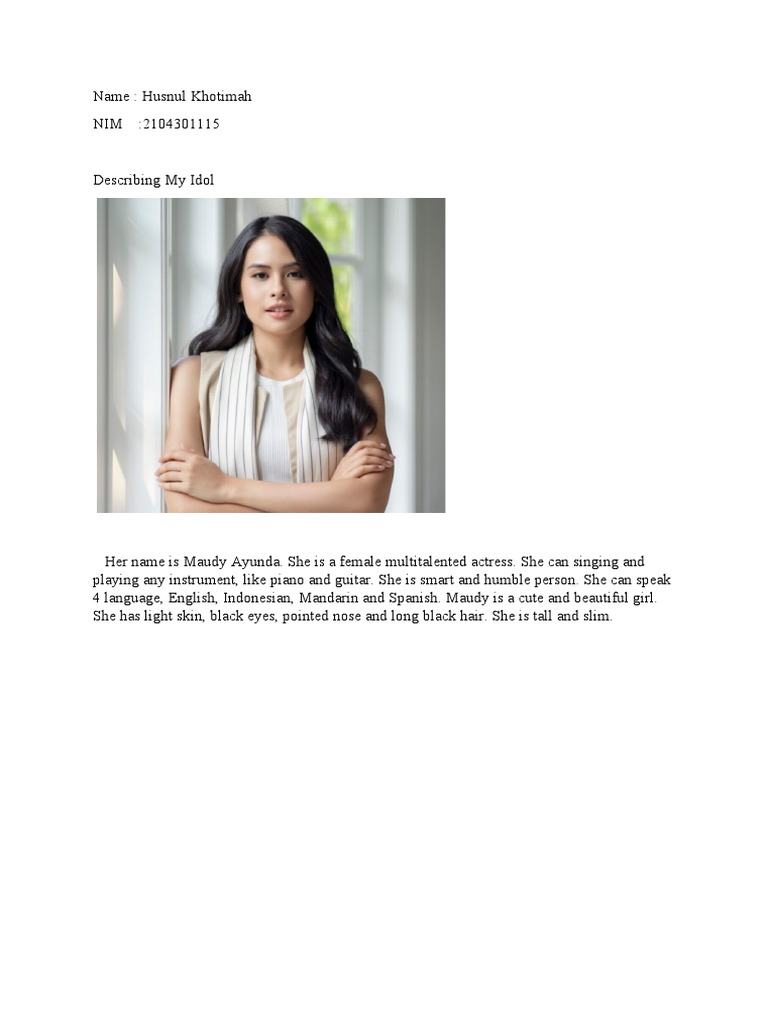Describing My Idol | PDF | Poetry