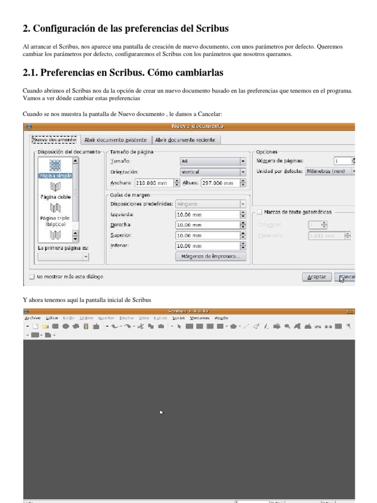 Manual de Scribus Software Libre | PDF | Ventana (informática) | Point ...