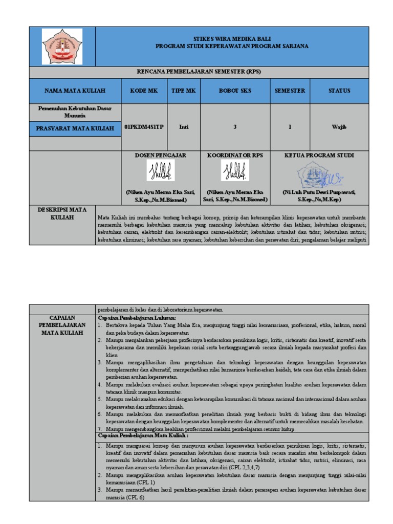 Rps RPM Pemenuhan KDM | PDF