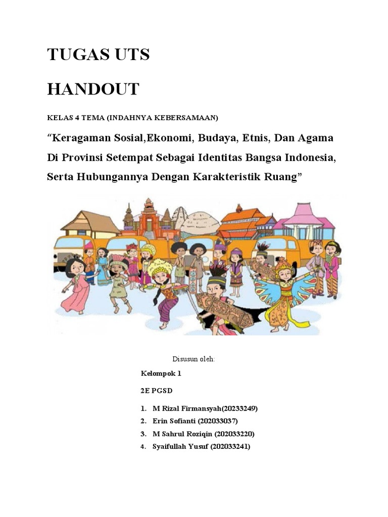 Handout - Uts Ips - Kelompok 1 | PDF
