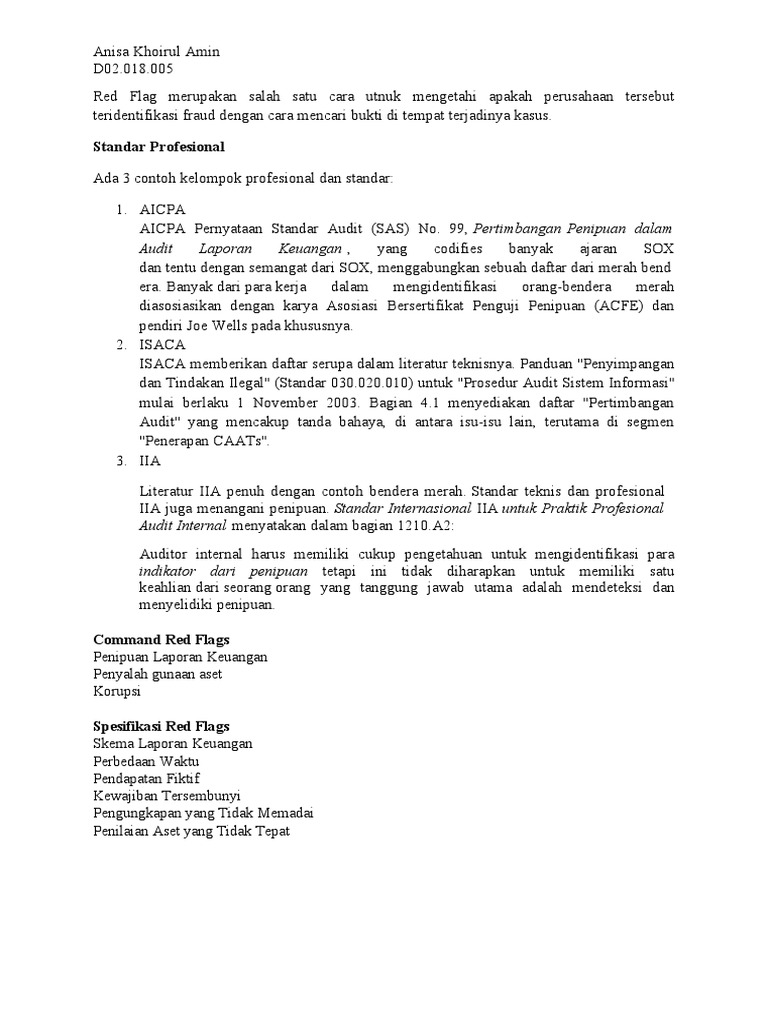 Red Flags | PDF