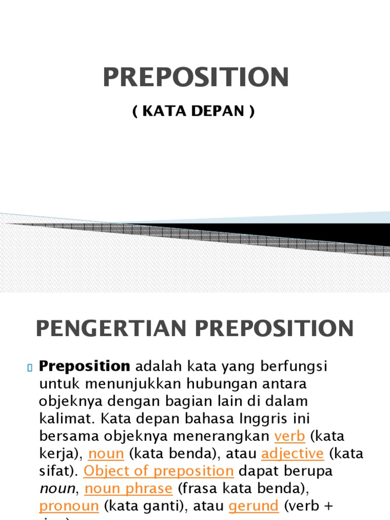 Chapter II PPT Preposition | PDF