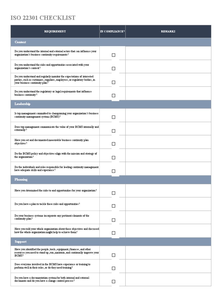Assessing an Organization's Business Continuity Management System Using ...
