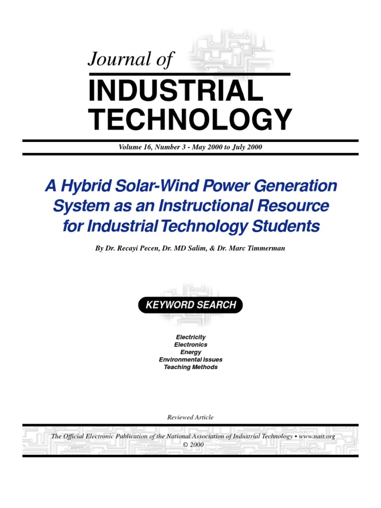 Hybrid Solar-Wind Power Generation System | PDF | Power Inverter ...