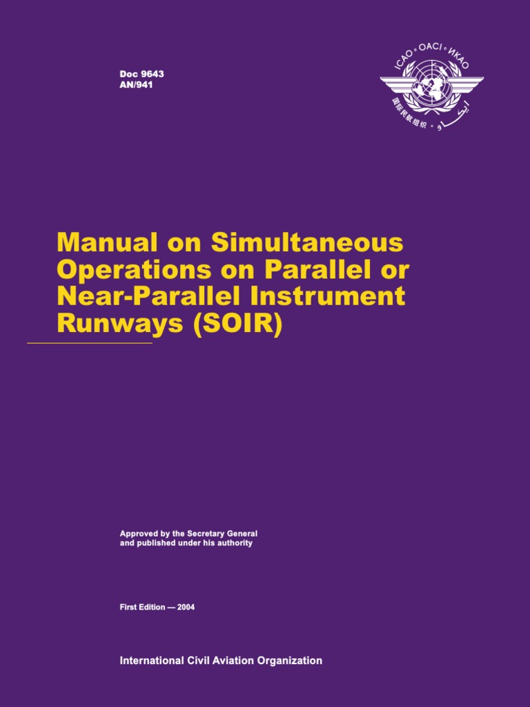 Icao Doc 9643 Manualonsimultaneousoperationsonparallelornear-Par | PDF ...