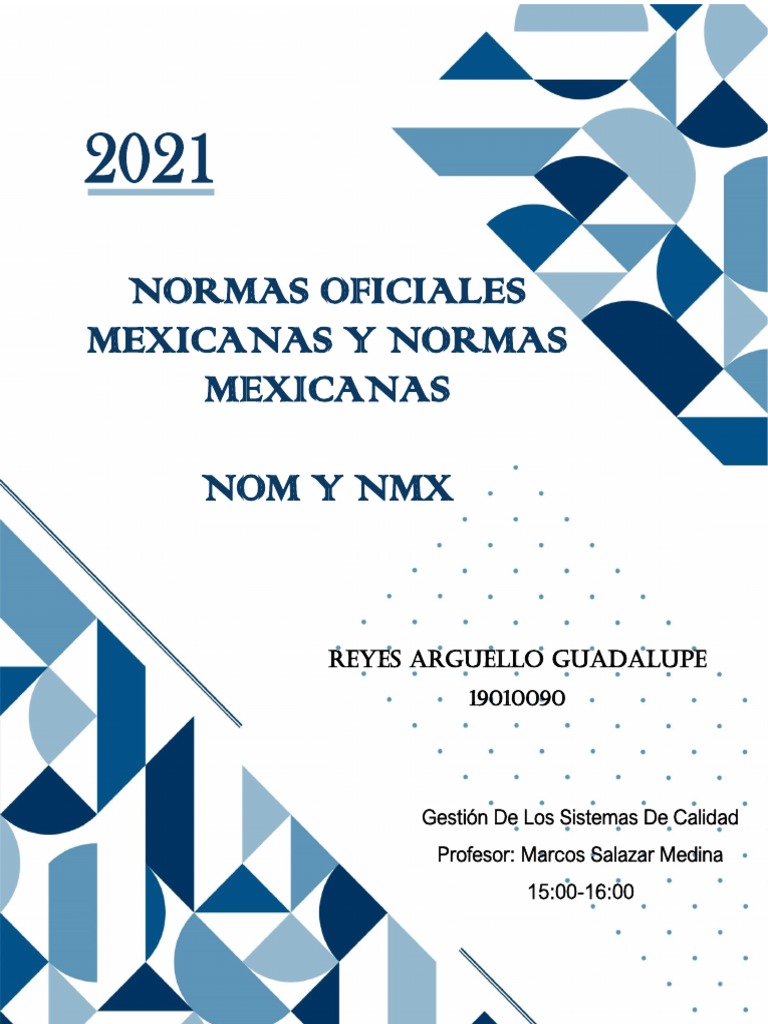 Nom y NMX - 19010090 | PDF | Planificación familiar | Farmacia