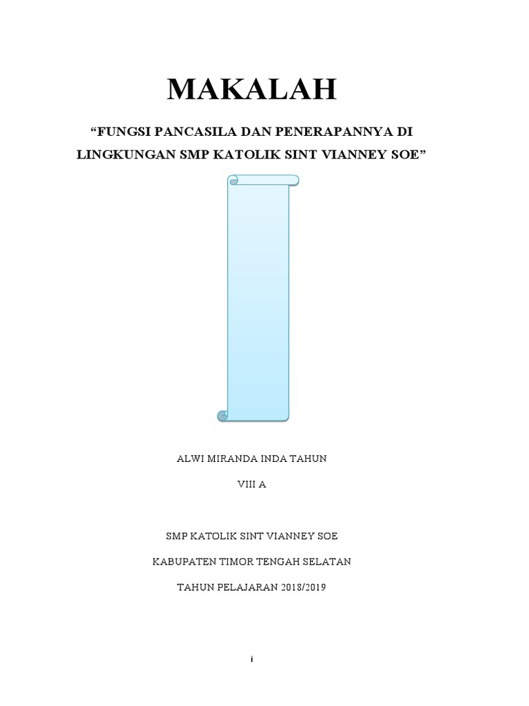 Cover Makalah PKN | PDF