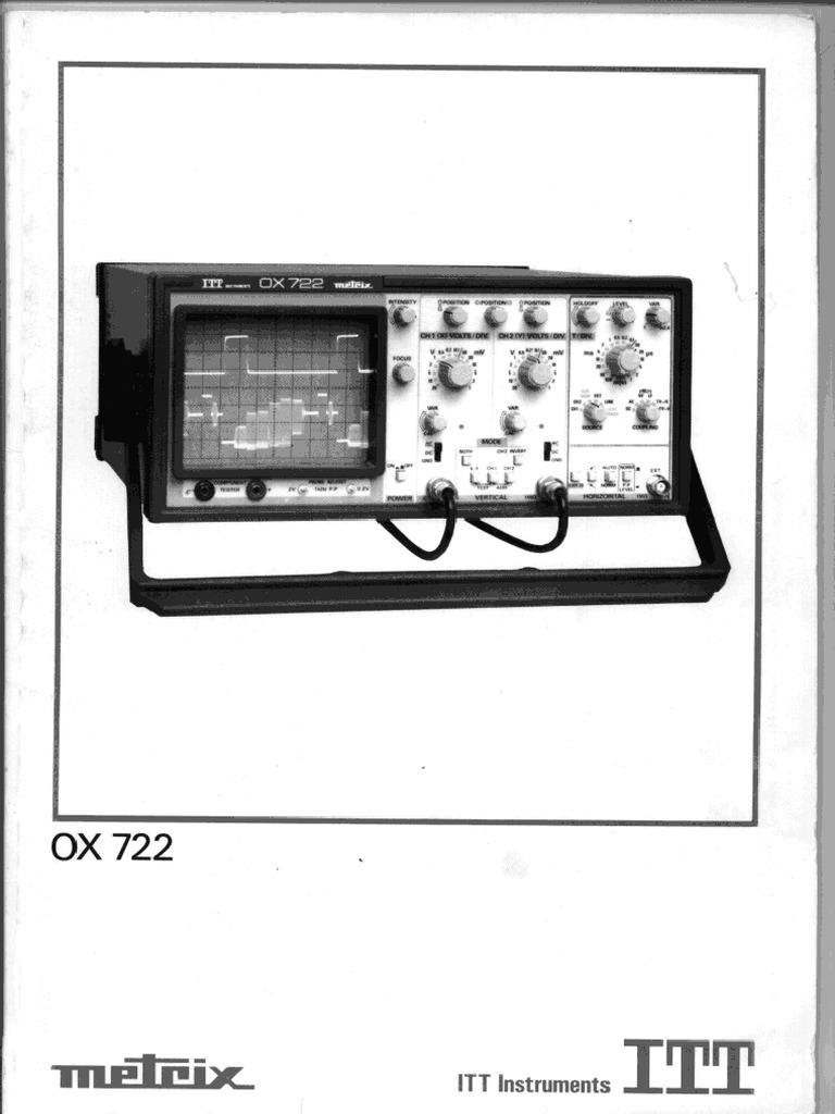 Oscilloscope 20Mhz OX722 Metrix | PDF