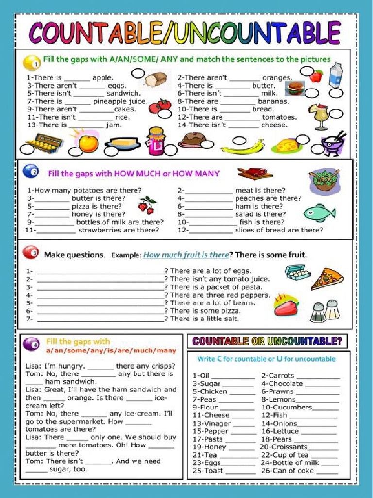There Is, Are Countable and Incontable | PDF