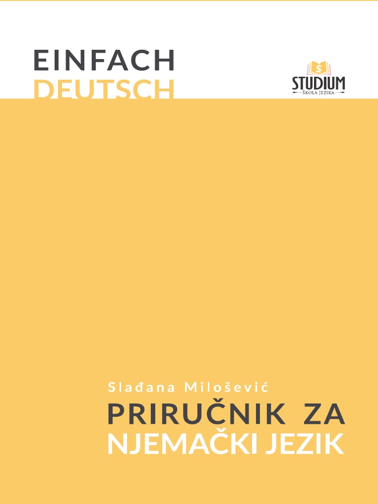 Probni Primjerak EinFach Deutsch Prirucnik Za Njemacki Jezik | PDF
