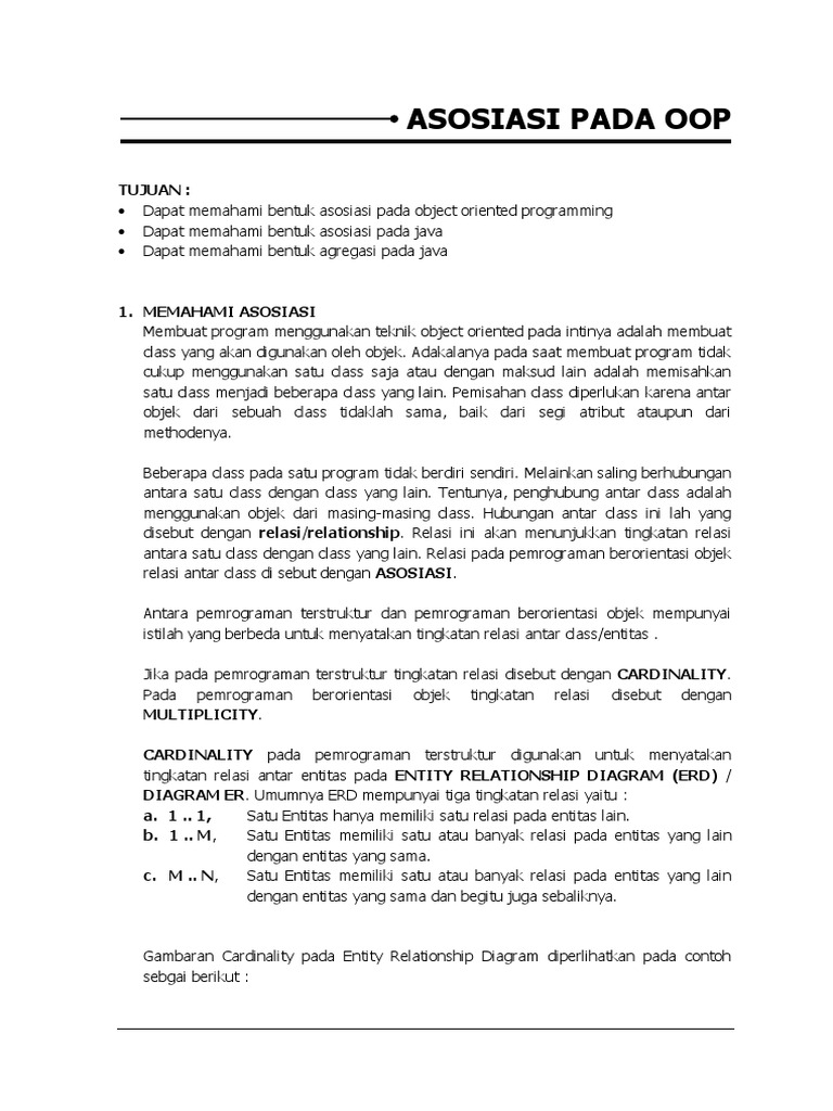 Pengenalan Agregasi dalam OOP | PDF | Komputer