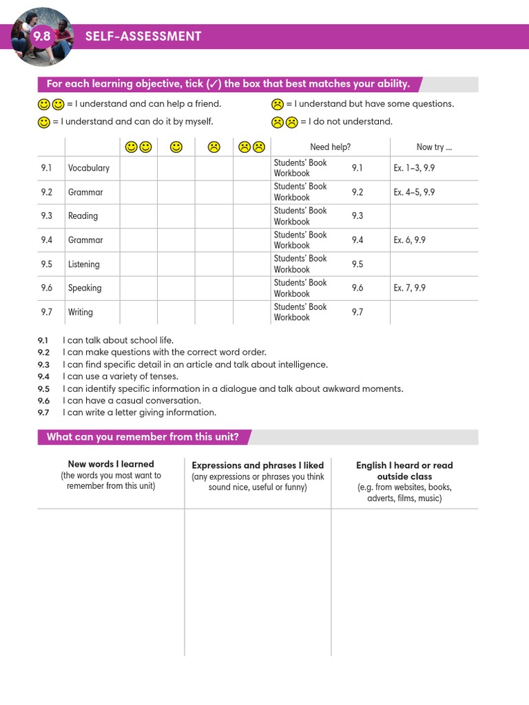 Self Assessment Unit 9 | PDF | Linguistics | Cognition
